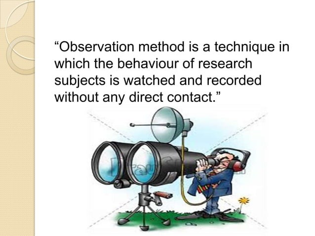 Observational Method of Behavior Analysis | PPT