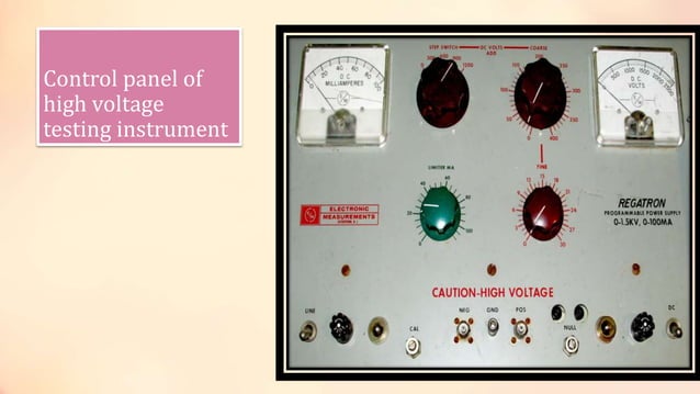 Design, planning and layout of high voltage lab | PPTX | Physics | Science