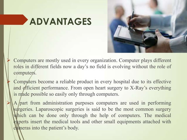 computer in medical filed | PPTX