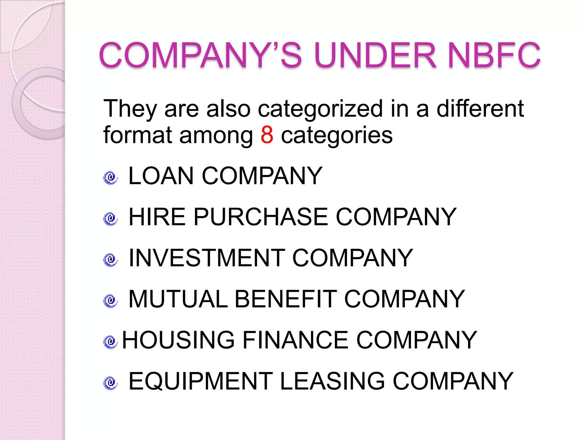 non banking financial institution | PPTX