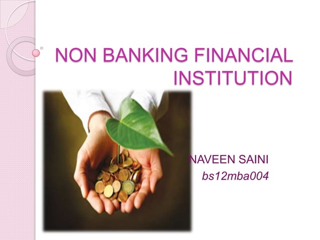 non banking financial institution | PPTX