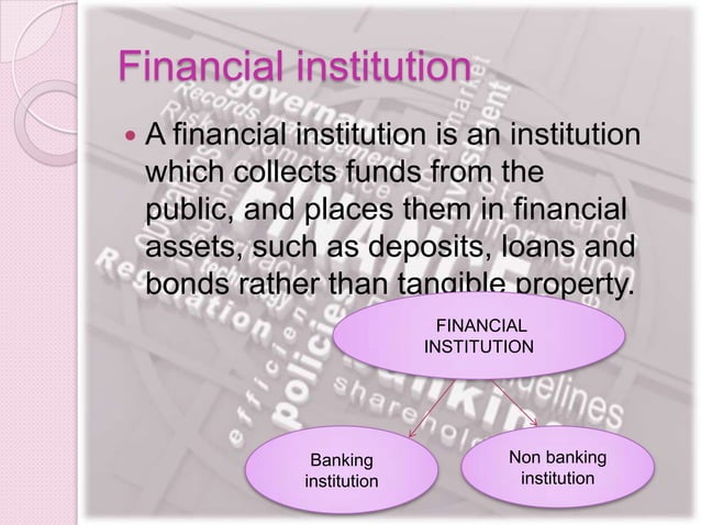 non banking financial institution | PPTX