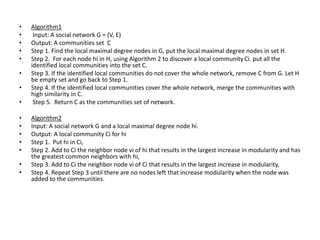 Recomendation system: Community Detection Based Recomendation System using Hypergraphs | PPT