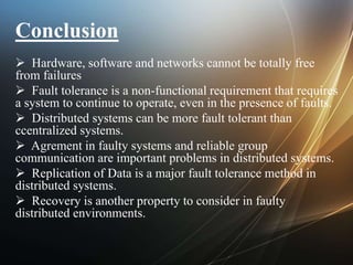 Fault Tolerance System | PPTX | Operating Systems | Computer Software ...