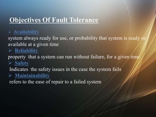 Fault Tolerance System | PPTX | Operating Systems | Computer Software ...