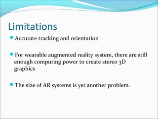 Augmented Reality | PPT | Cameras and Camcorders | Consumer Electronics