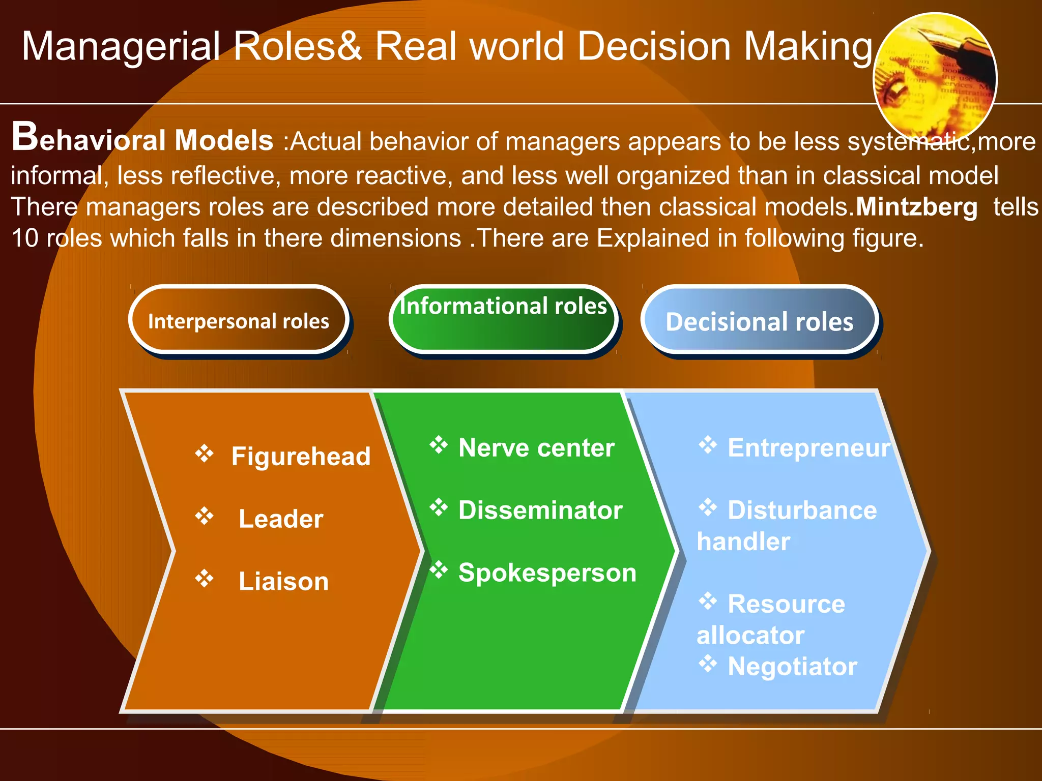 Decision Making and Information Systems | PPT