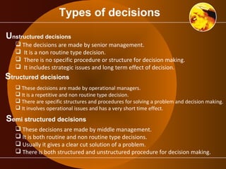 Decision Making and Information Systems | PPT