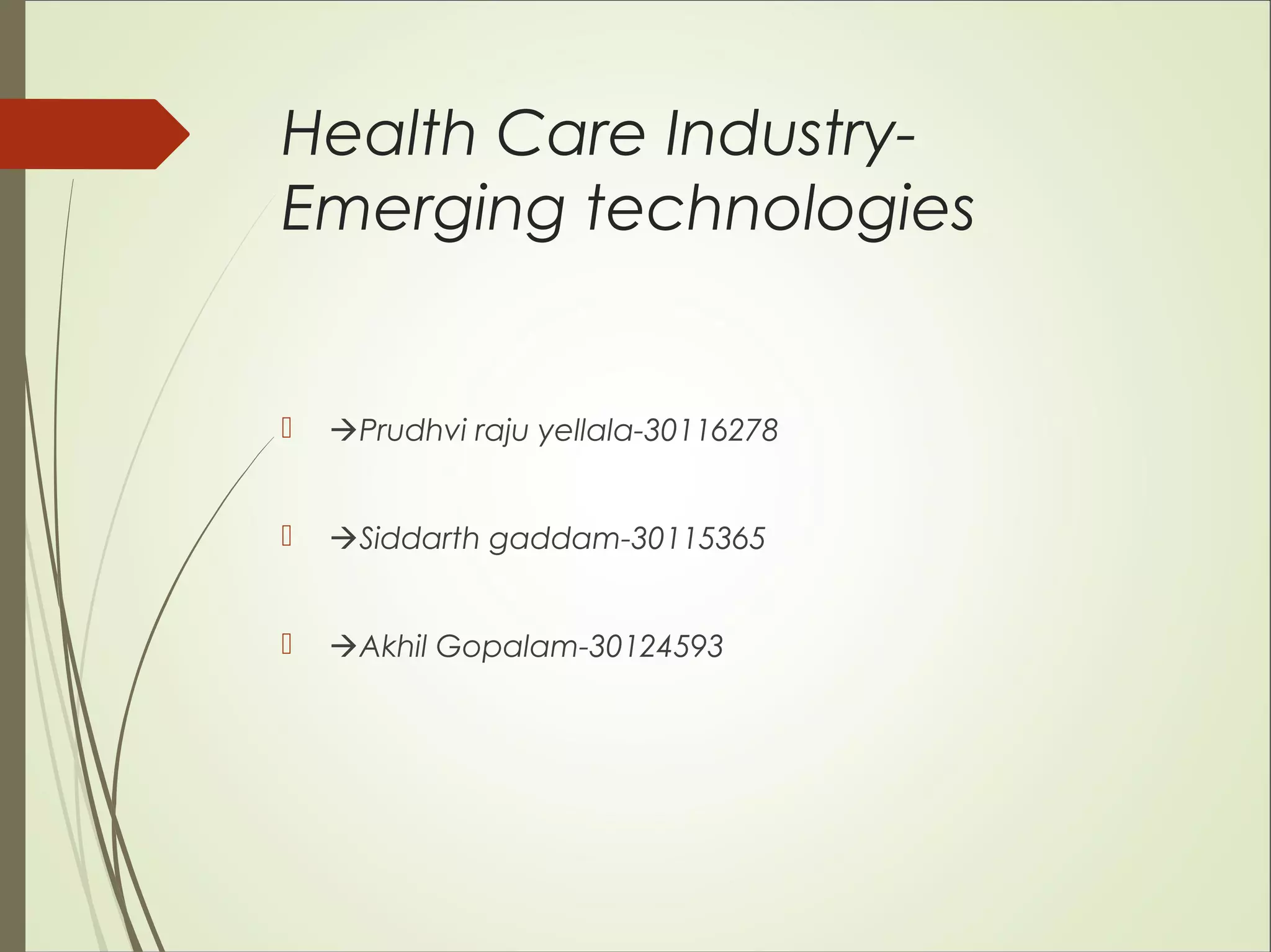 topic-emerging technologies | PPT
