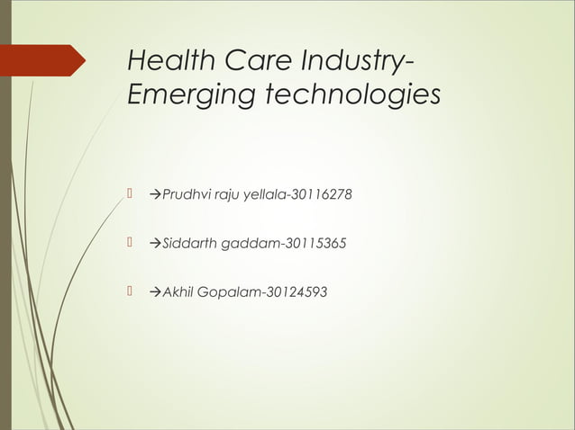 topic-emerging technologies | PPT