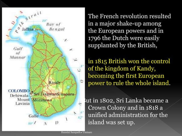 colonial history of sri lanka | PPT