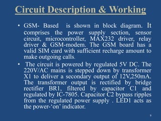 water level monitor using gsm | PPT