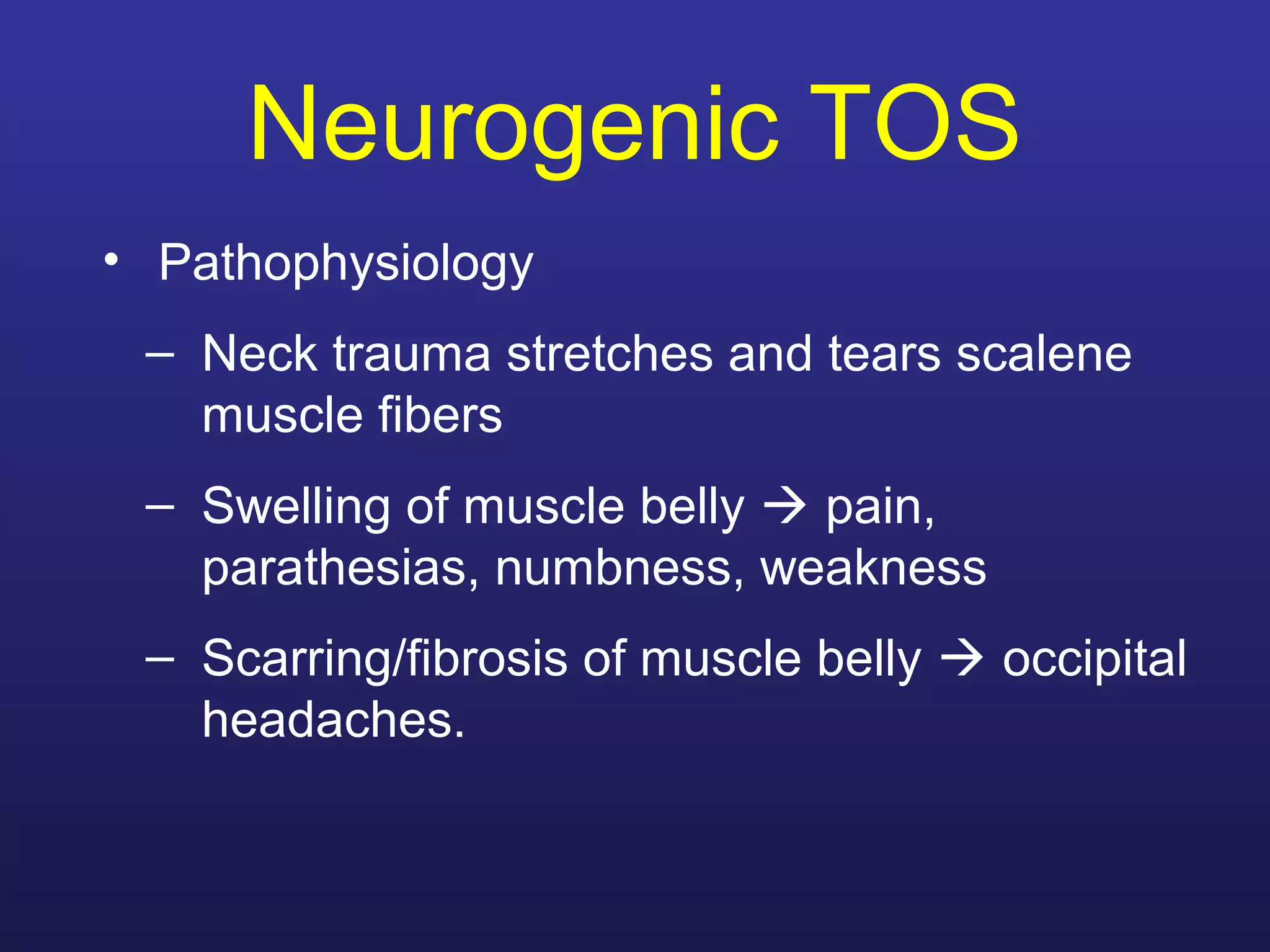 thoracic outlet syndrome | PPT