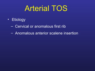 thoracic outlet syndrome | PPT