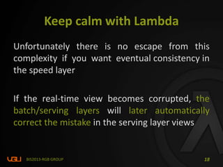 Speed layer : Real time views in LAMBDA architecture | PPT