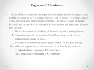 computer aided ergonomics and aesthetic design | PPT