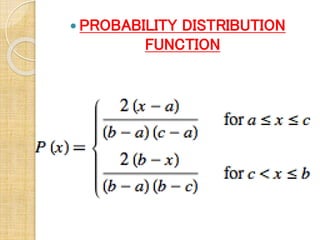 TRIANGULAR DISTRIBUTIONS | PPTX