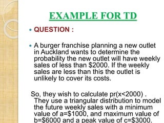 TRIANGULAR DISTRIBUTIONS | PPTX