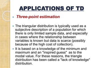 TRIANGULAR DISTRIBUTIONS | PPTX