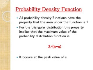 TRIANGULAR DISTRIBUTIONS | PPTX