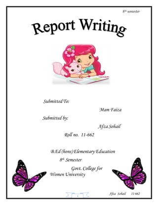 report writing & reference & bibliography | DOCX