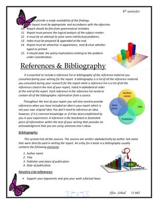 report writing & reference & bibliography | PDF