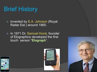 Touch Screen Technology | PPTX