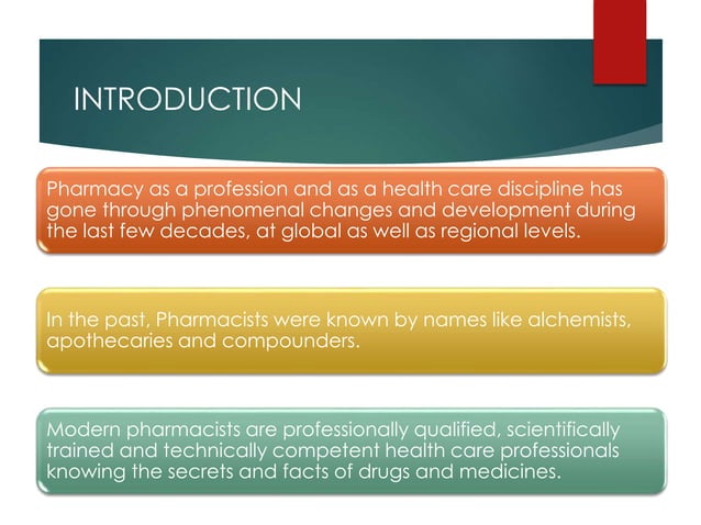 HISTORY OF PHARMACY PROFESSION | PPTX | Pharmaceutical Industry ...