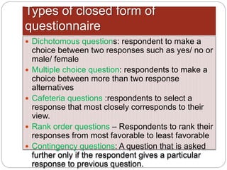 Schedule and Questionnaire Difference between Schedule and ...