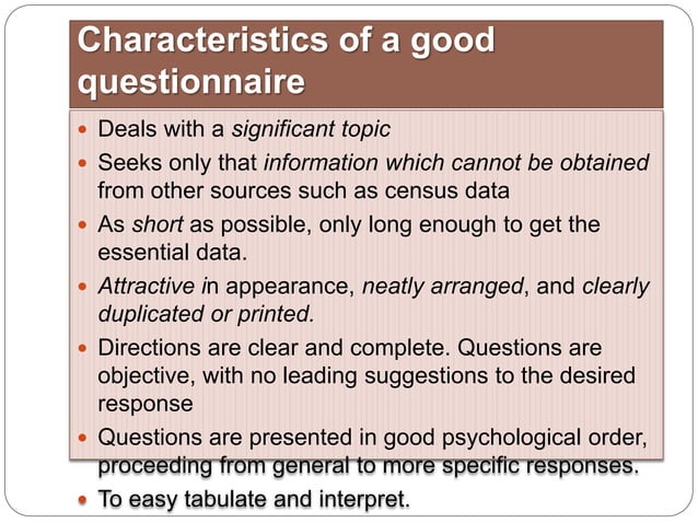 Schedule and Questionnaire Difference between Schedule and ...