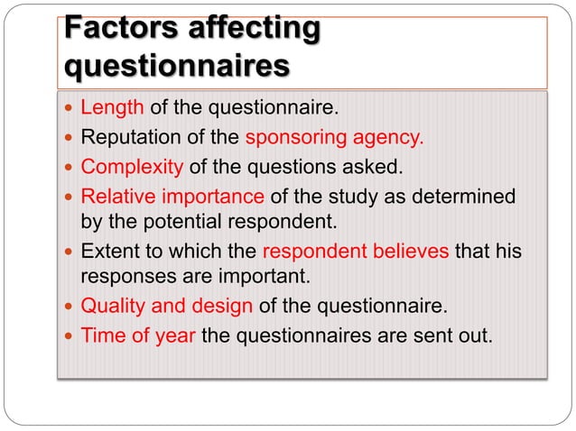 Schedule and Questionnaire Difference between Schedule and ...
