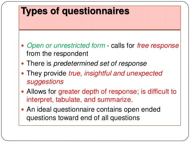 Schedule and Questionnaire Difference between Schedule and Questionna…
