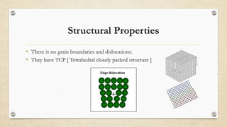 Metallic Glasses(Physics) | PPTX