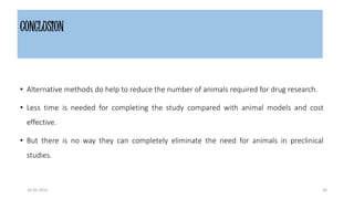 ALTERNATIVES TO ANIMAL MODELS | PPTX