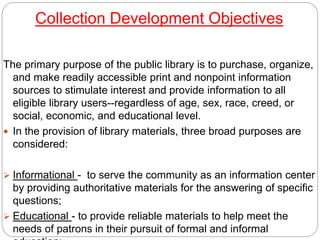 Collection development | PPTX