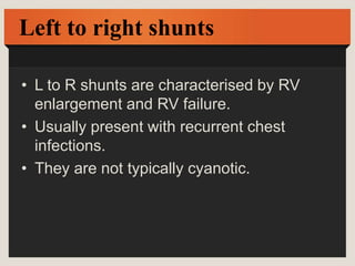 Approach to patient with congenital heart disease | PPTX