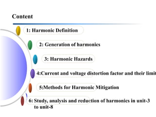 Analysis of harmonic at different level on distribution system ,its ...