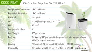 Coir Pith Export from India | PPT