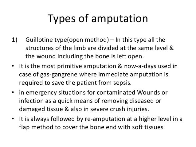 Gangrene & amputation