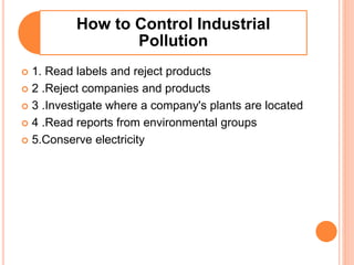 Industrial Pollution Control | PPTX