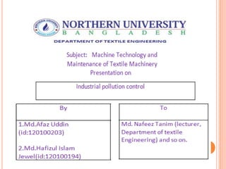 Industrial Pollution Control | PPTX