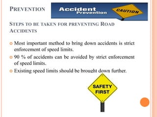 ROAD SAFETY (FIRST AID) | PPTX