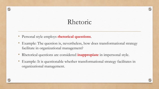 Final presentation - Personal and Impersonal Language Style | PPT ...