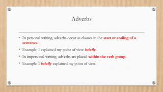 Final presentation - Personal and Impersonal Language Style | PPT ...