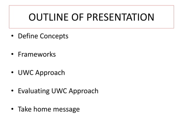 Using IPE to address communities’ needs within the ICF and CBR ...