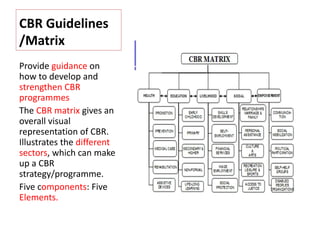 Using IPE to address communities’ needs within the ICF and CBR ...