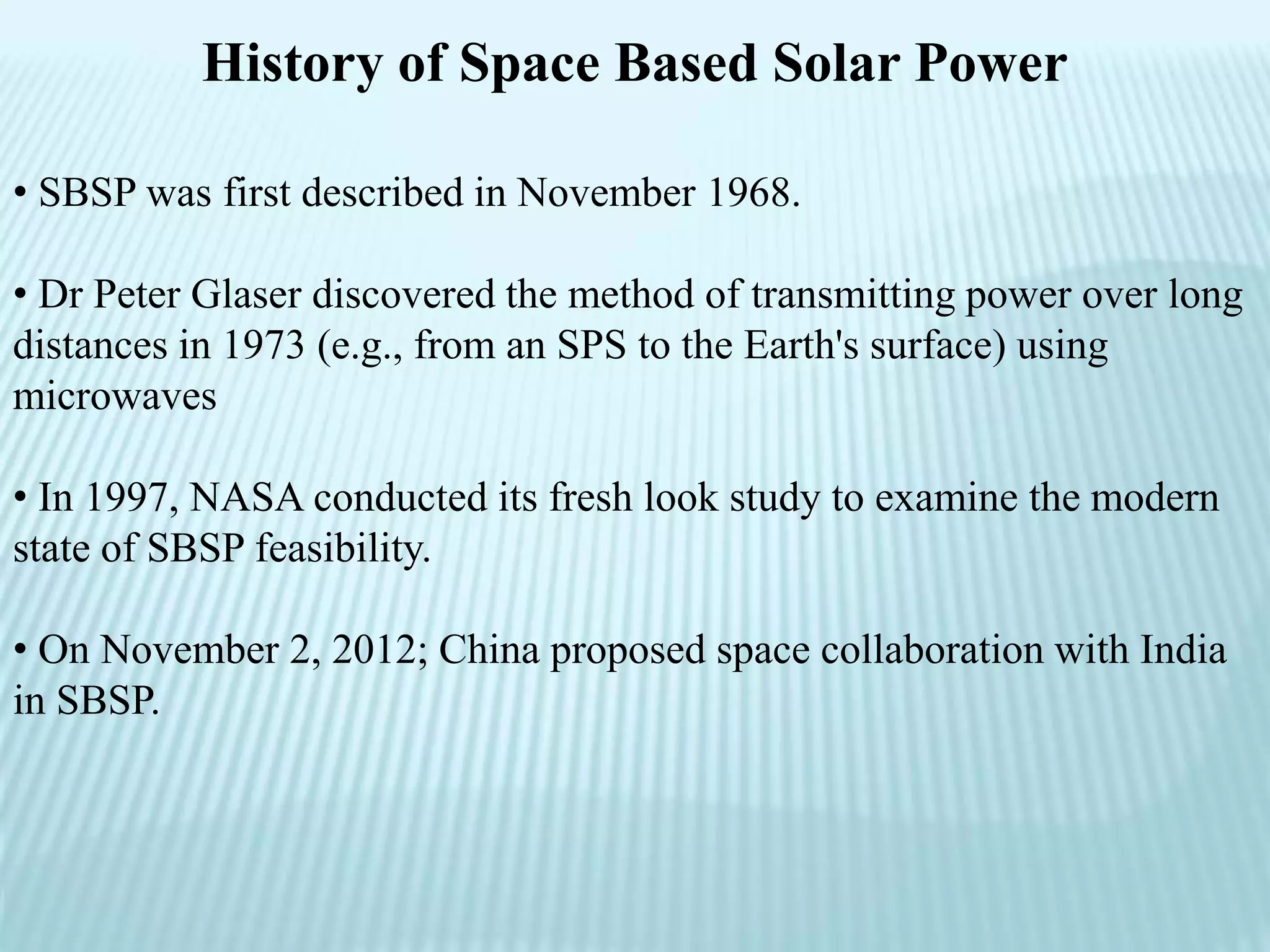 Space Based Solar Power | PPTX