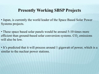 Space Based Solar Power | PPTX