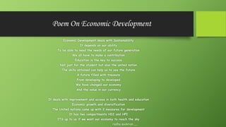 Economics: Economic Development | PPTX