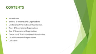 International organization | PPTX